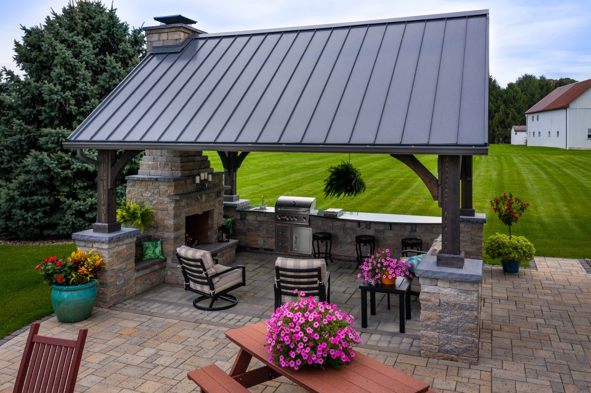 3 HELPFUL USES FOR A PATIO WITH PERGOLA OR PAVILION - Willow Gates ...